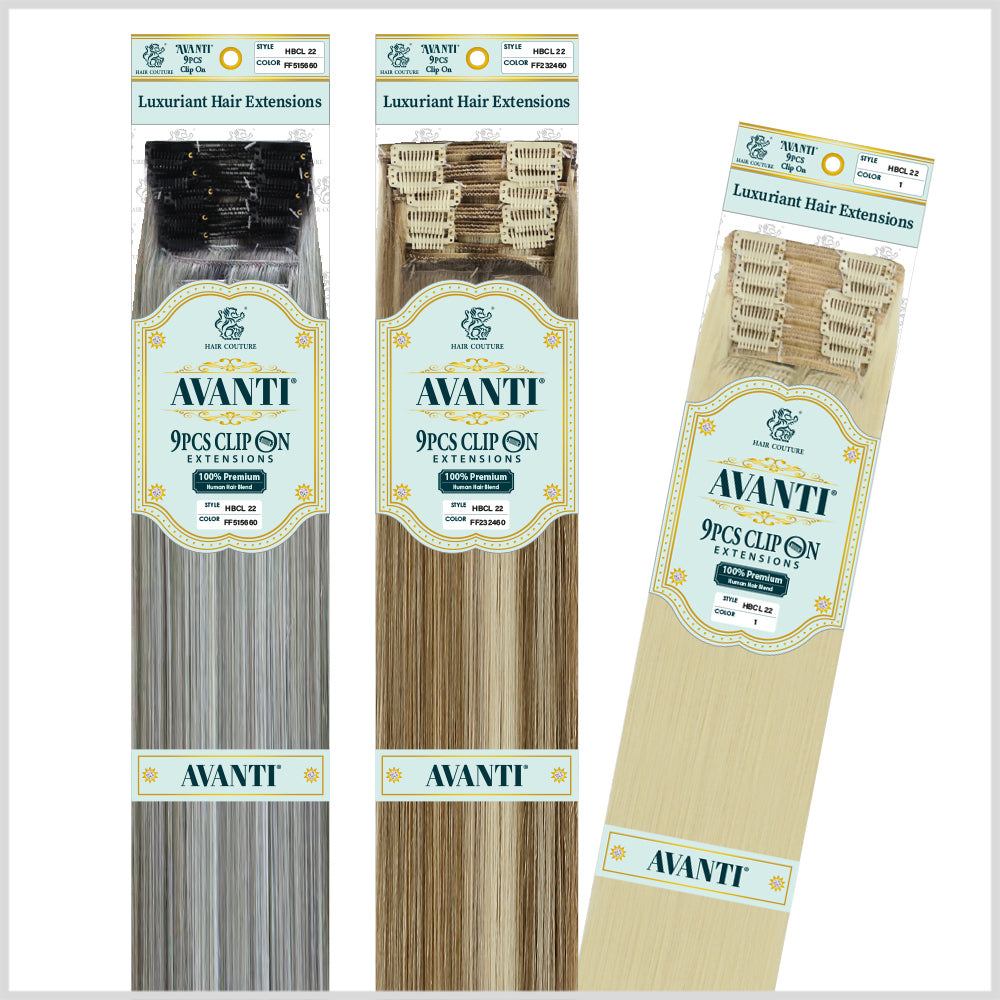 Avanti 9pcs Human Blend Clip On – Hair Couture